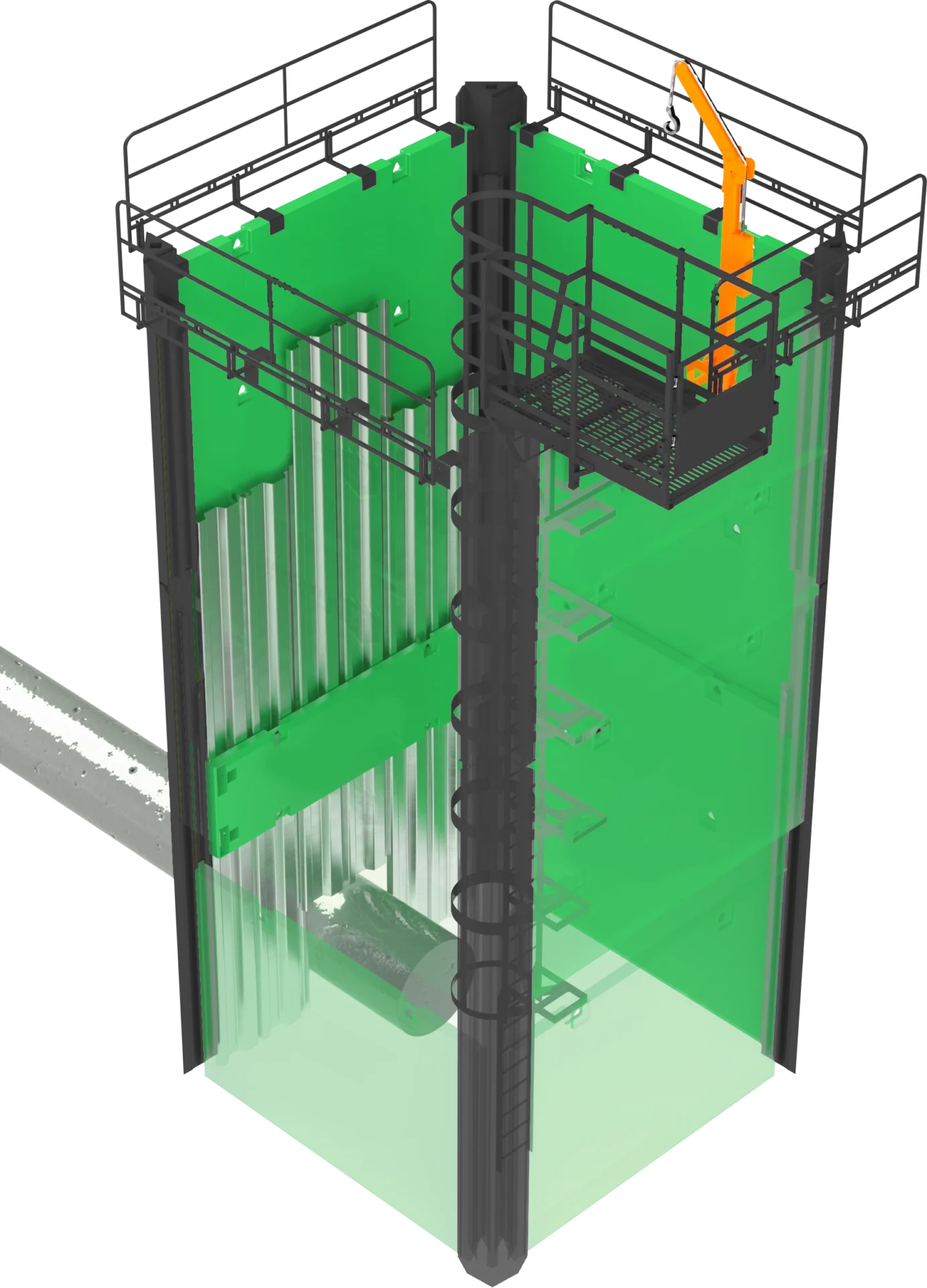 Slide Rail Pile Chamber - Westport Equipment